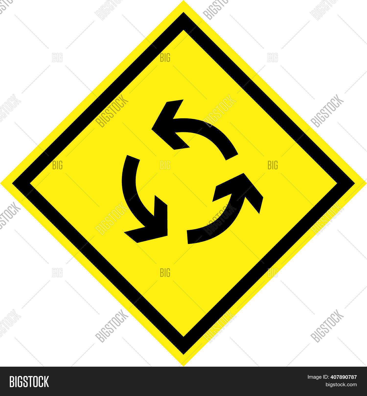 Yellow Hazard Sign Image & Photo (Free Trial) | Bigstock