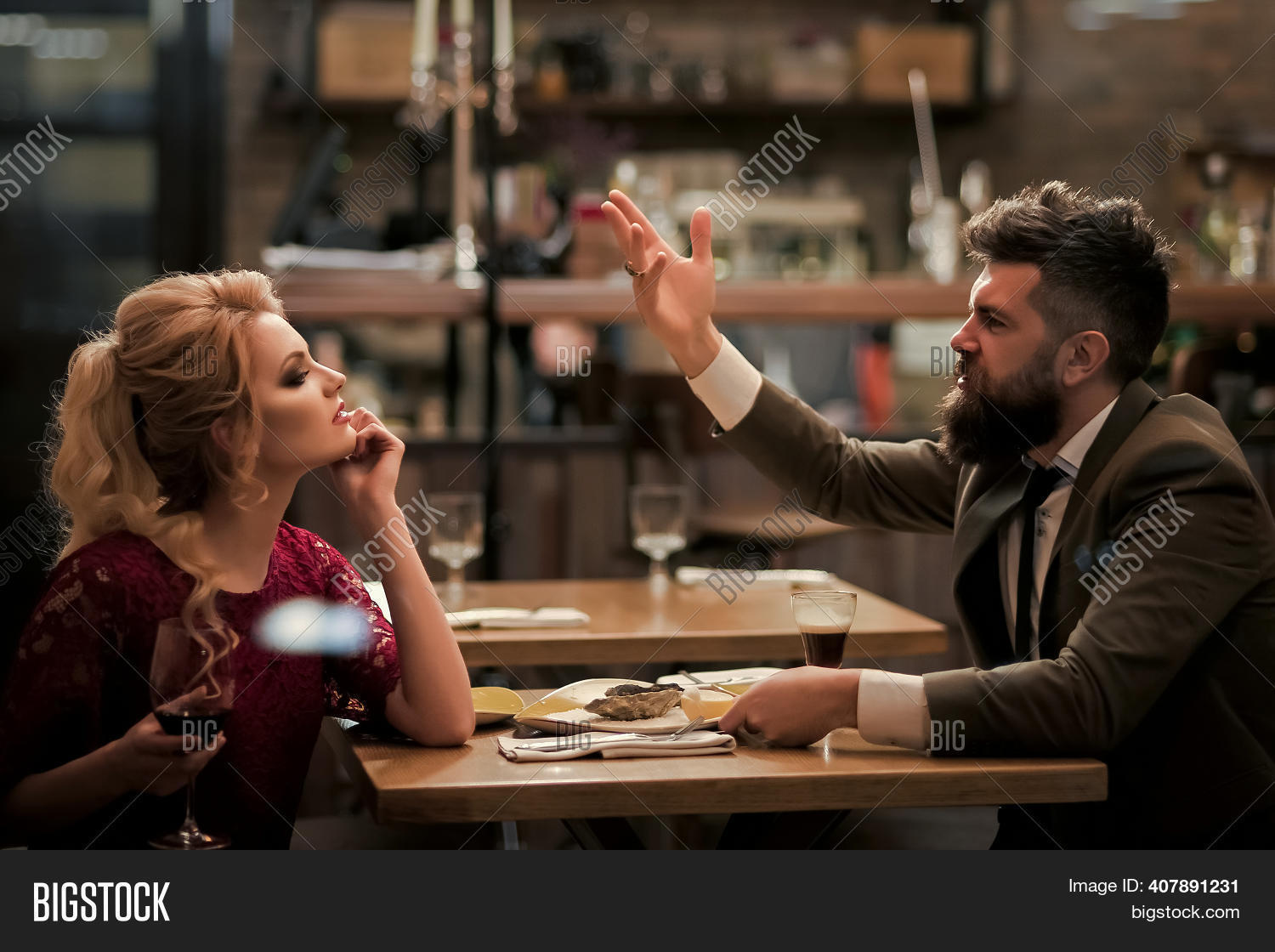 Bad Date Couple, Image & Photo (Free Trial) | Bigstock