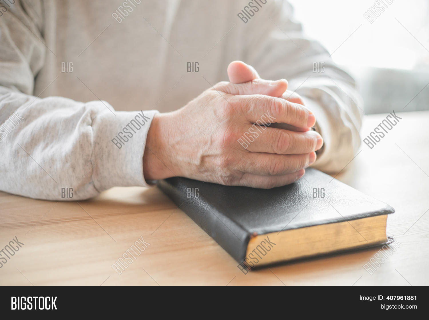 Senior Man Praying, Image & Photo (Free Trial) | Bigstock