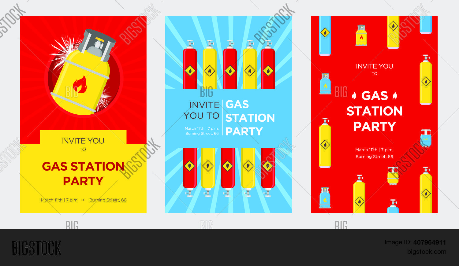 Gas Station Party Vector & Photo (Free Trial) | Bigstock