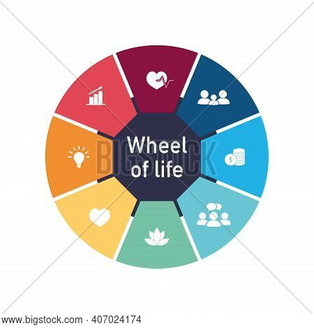 Wheel Life Concept. Vector & Photo (Free Trial) | Bigstock