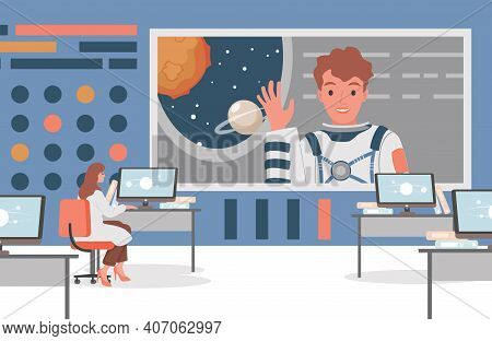 Space Flight Control Vector & Photo (Free Trial) | Bigstock