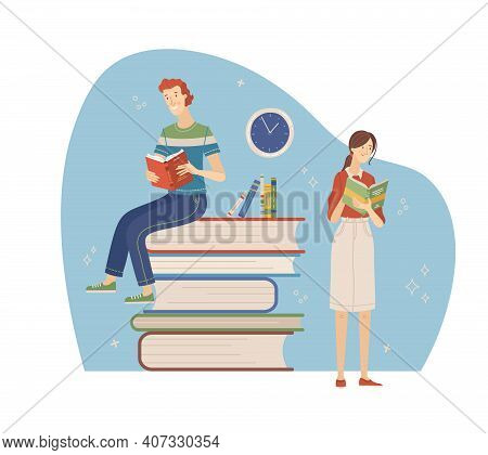 Relaxed Student Cartoon