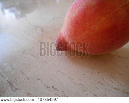 Peach Fruit On Table Image & Photo (Free Trial) | Bigstock