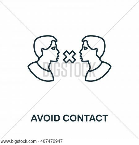 Avoid Contact Icon. Vector & Photo (Free Trial) | Bigstock