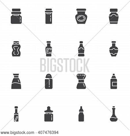 Condiment Bottles Vector & Photo (Free Trial) | Bigstock