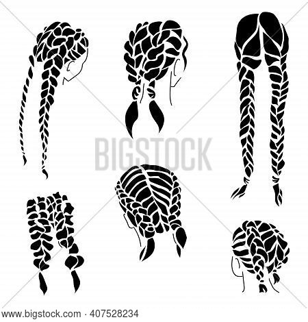 Two Braids On Hair Vector & Photo (Free Trial) | Bigstock