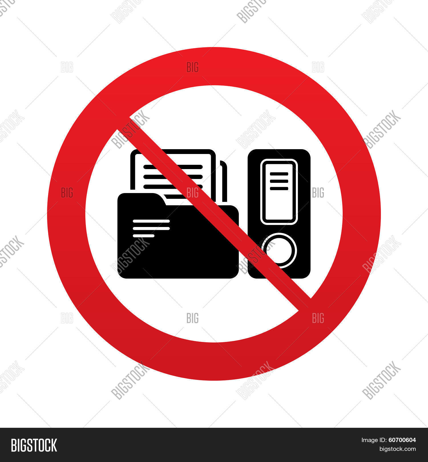 Document Folder Sign Vector & Photo (Free Trial) | Bigstock