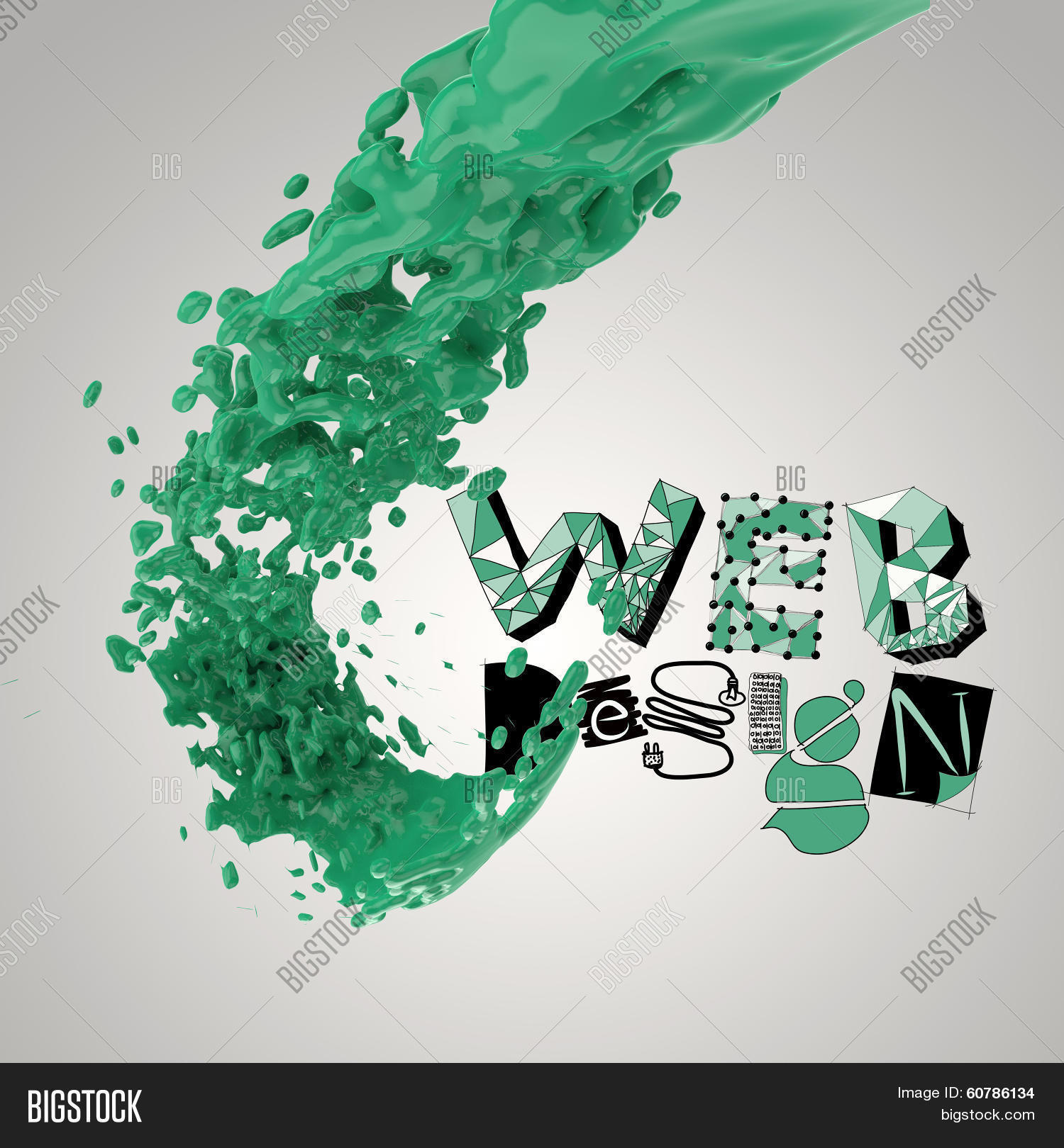 3D Paint Color Splash Image & Photo (Free Trial) | Bigstock