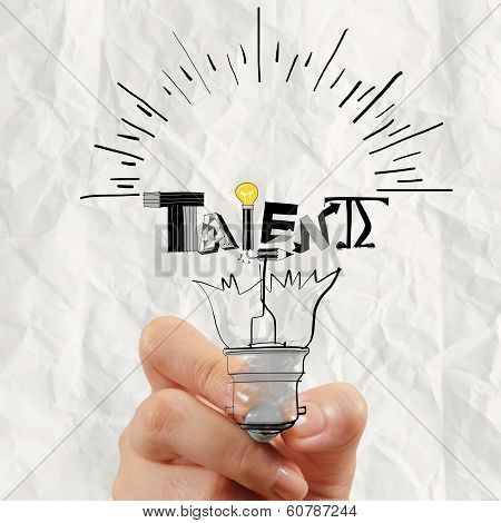 Hand Drawing Light Image & Photo (Free Trial) | Bigstock