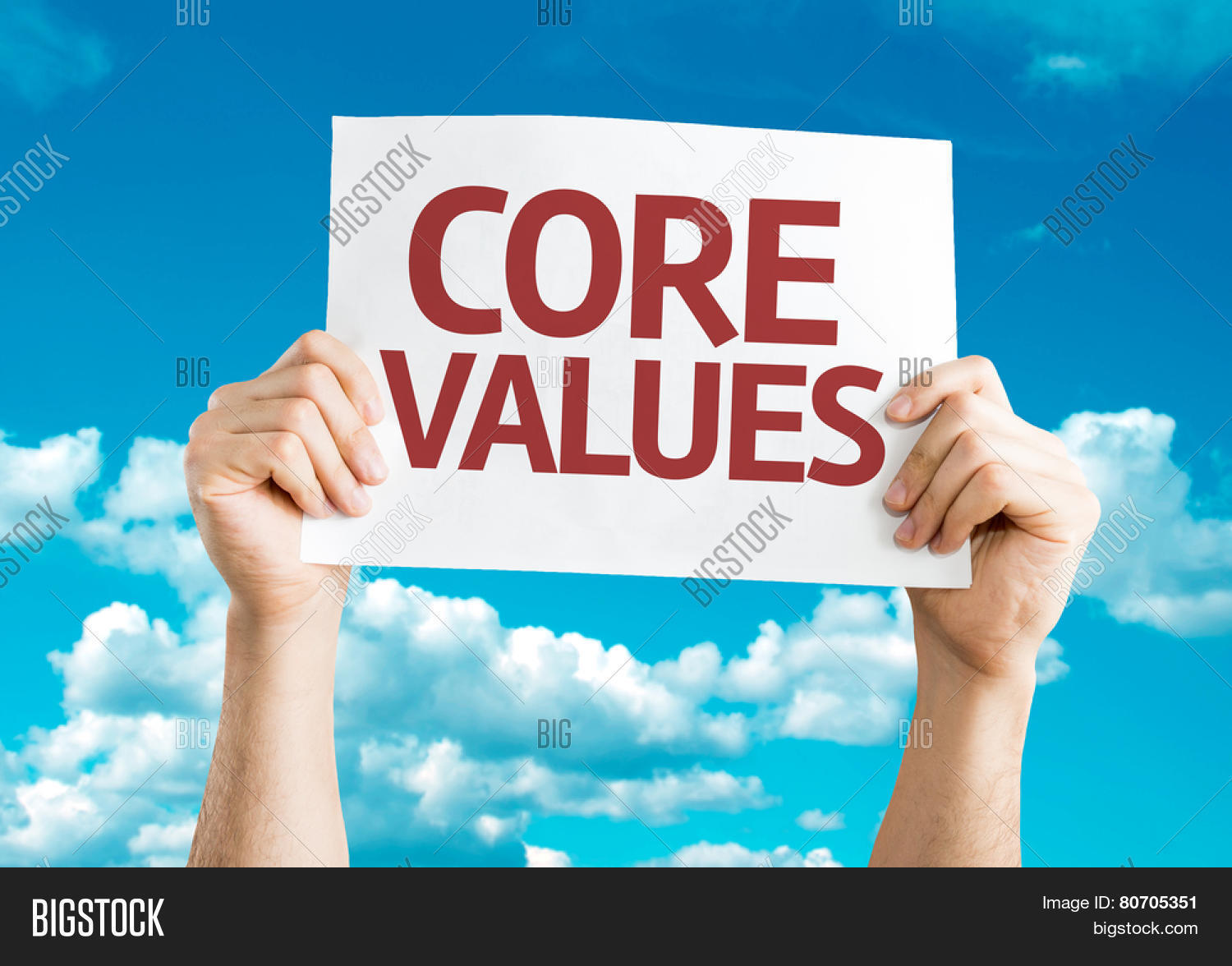 Core Values Card Sky Image & Photo (Free Trial) | Bigstock