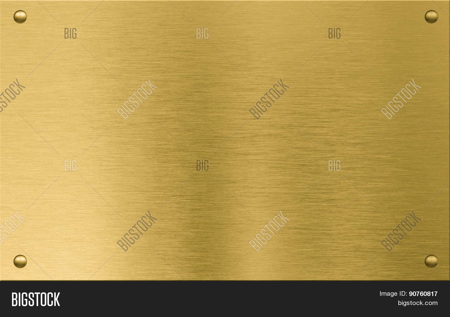 Gold Metal Plaque Image & Photo (Free Trial) | Bigstock