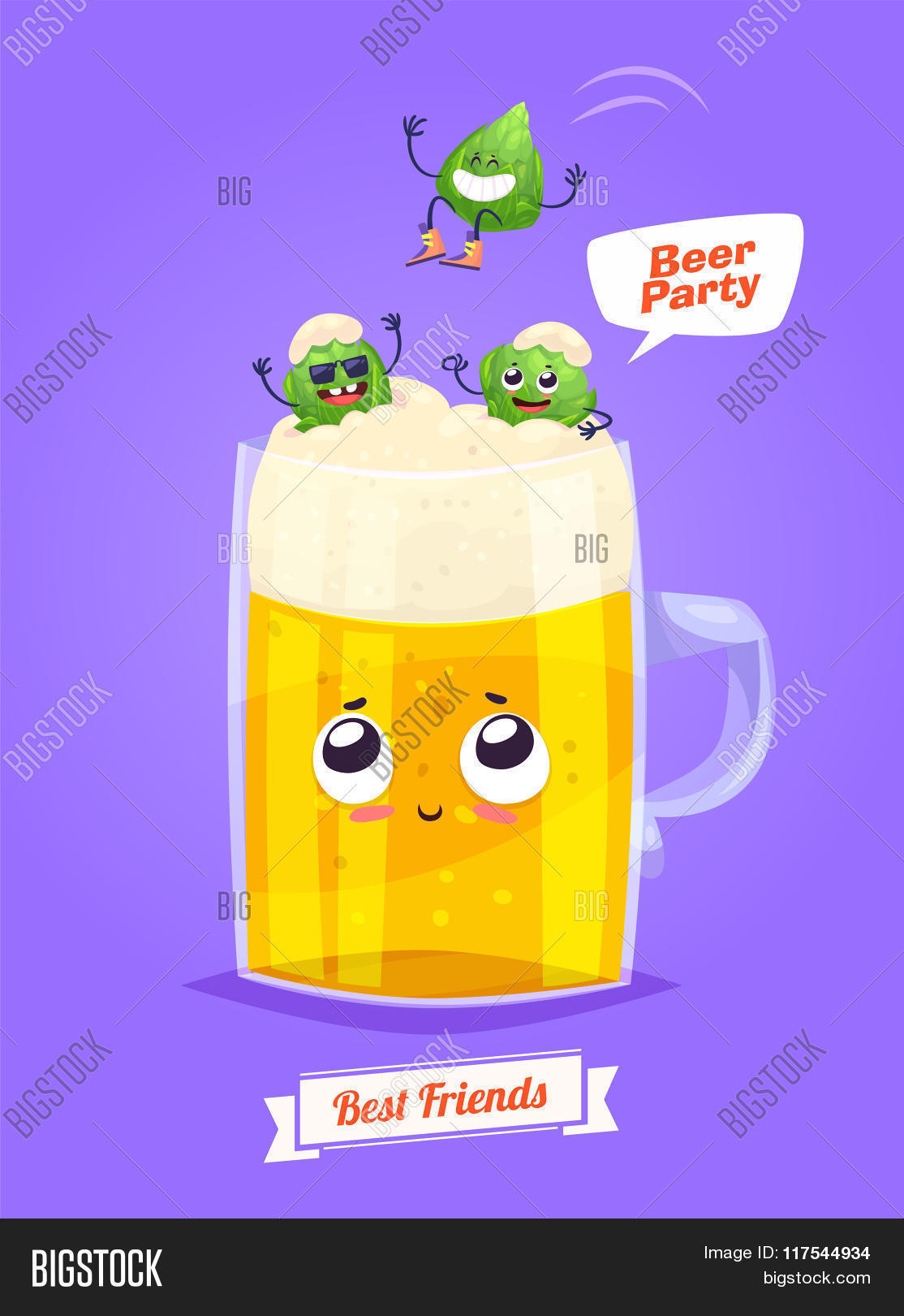 Set Beer Characters. Vector & Photo (Free Trial) | Bigstock