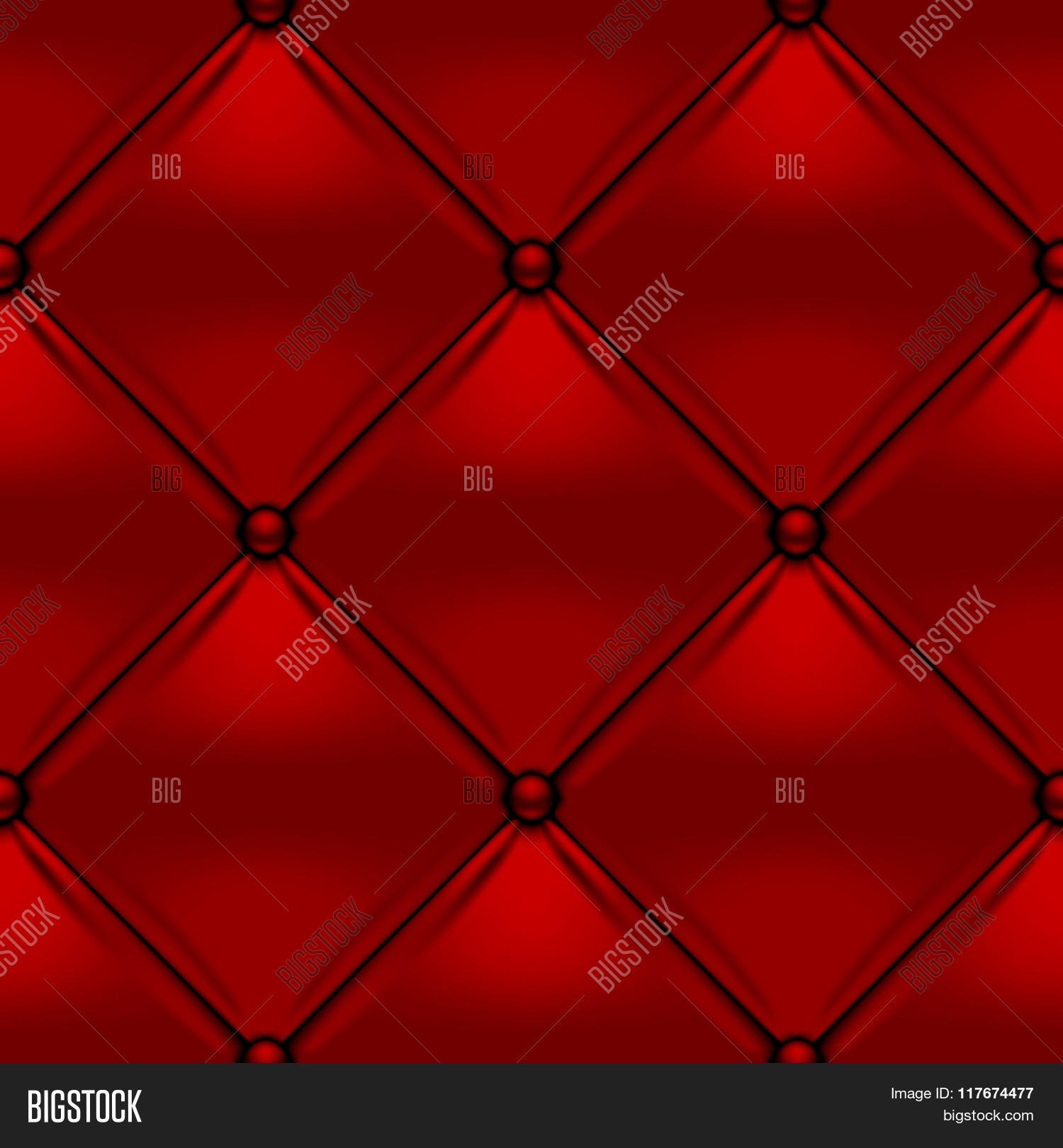 Red Button-tufted Vector & Photo (Free Trial) | Bigstock