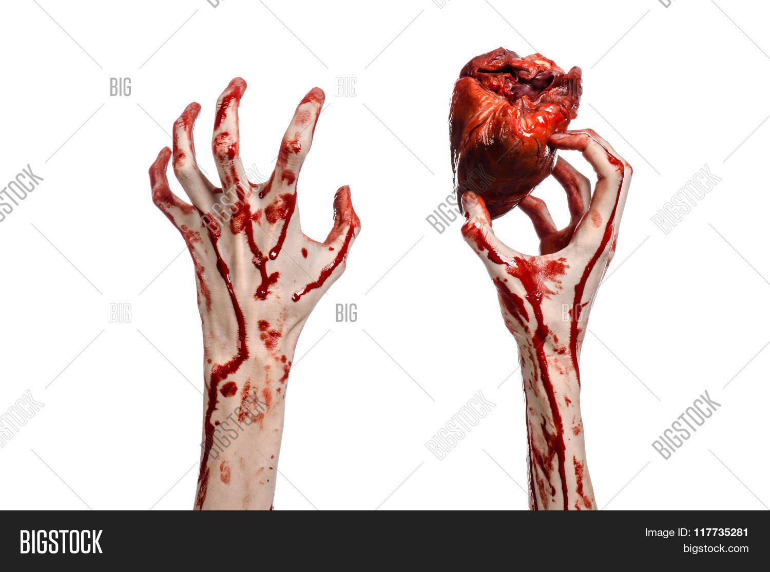 bleeding human heart