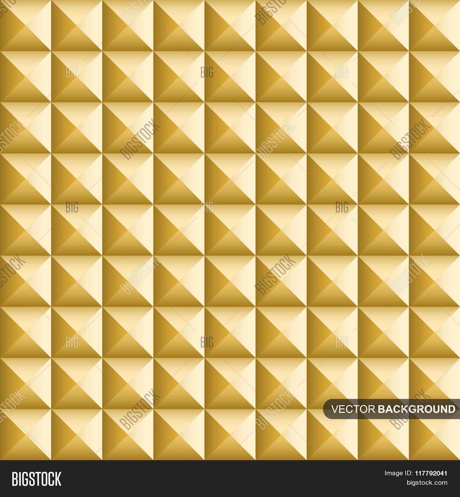 Gold Geometric Cubes Vector & Photo (Free Trial) | Bigstock