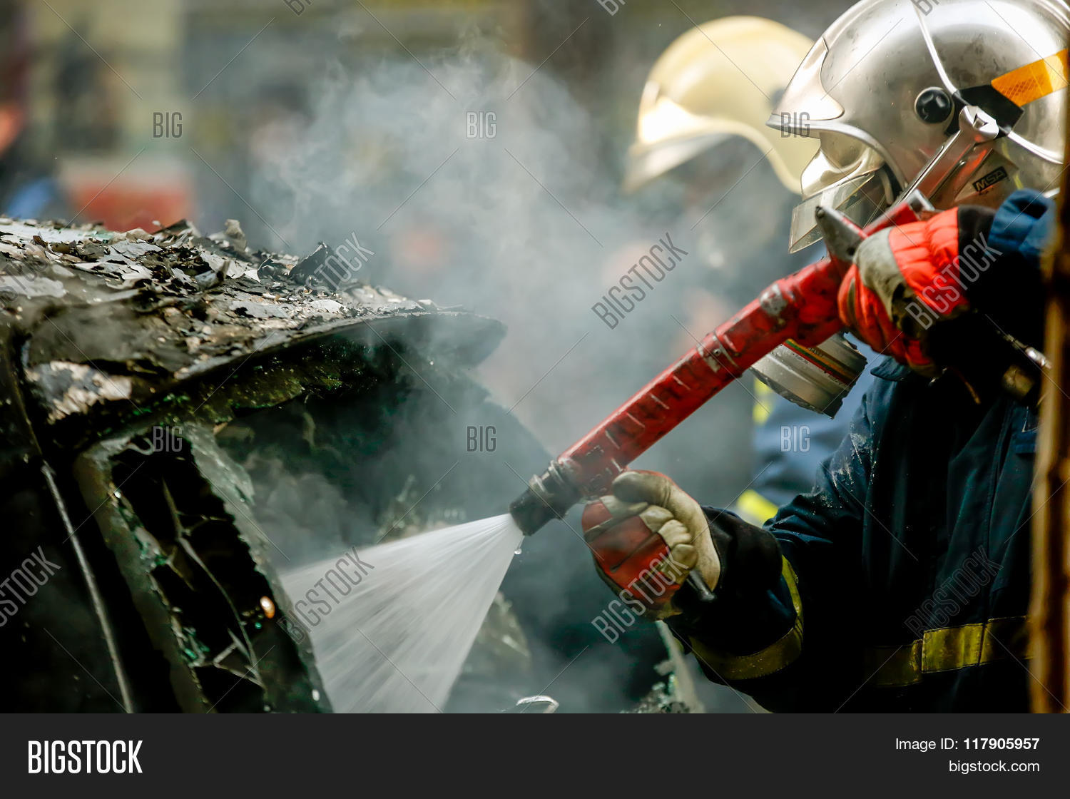 Firemen Fighting Image & Photo (Free Trial) | Bigstock