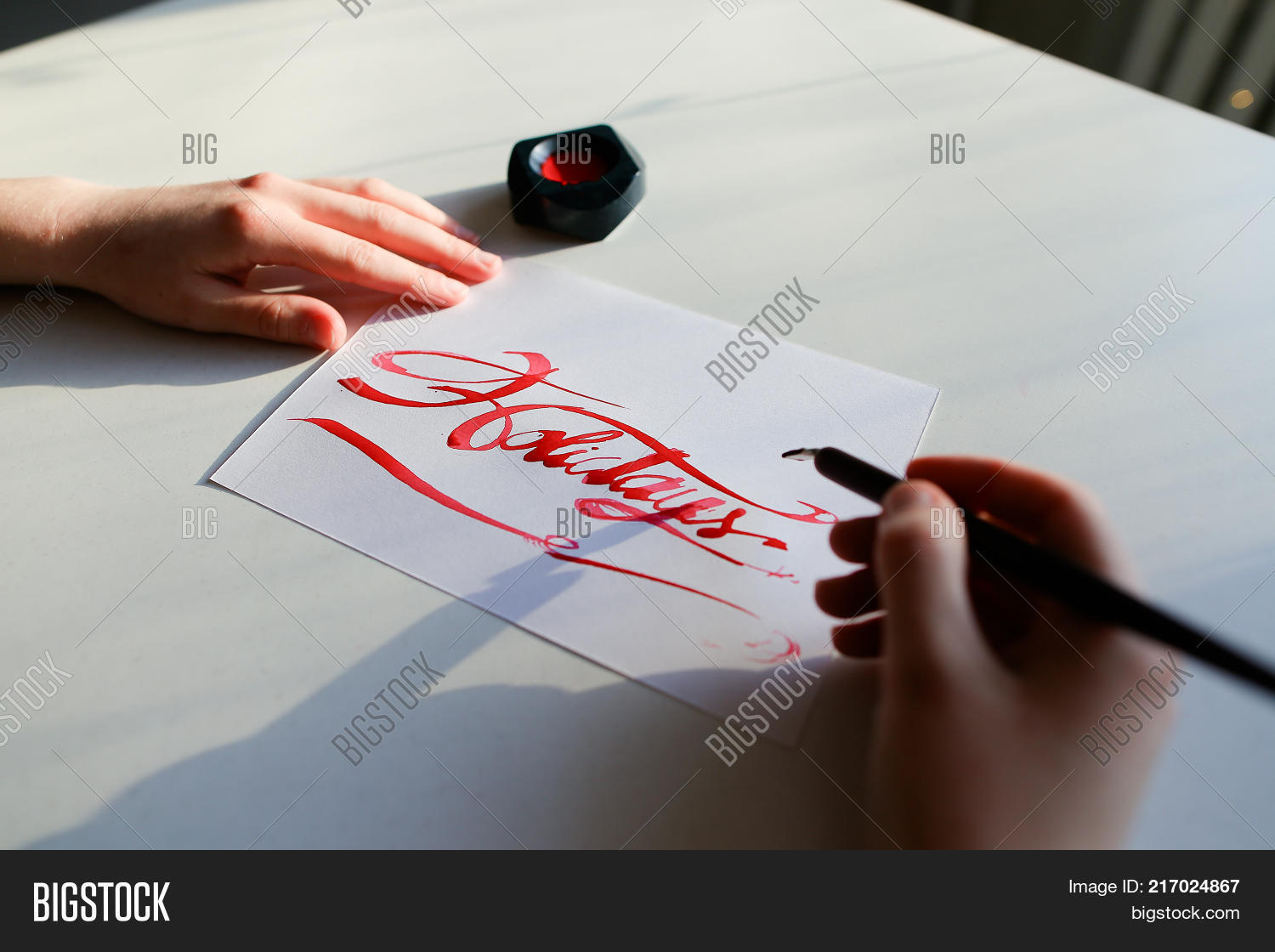 Girl Writes Pen Word Image & Photo (Free Trial) | Bigstock