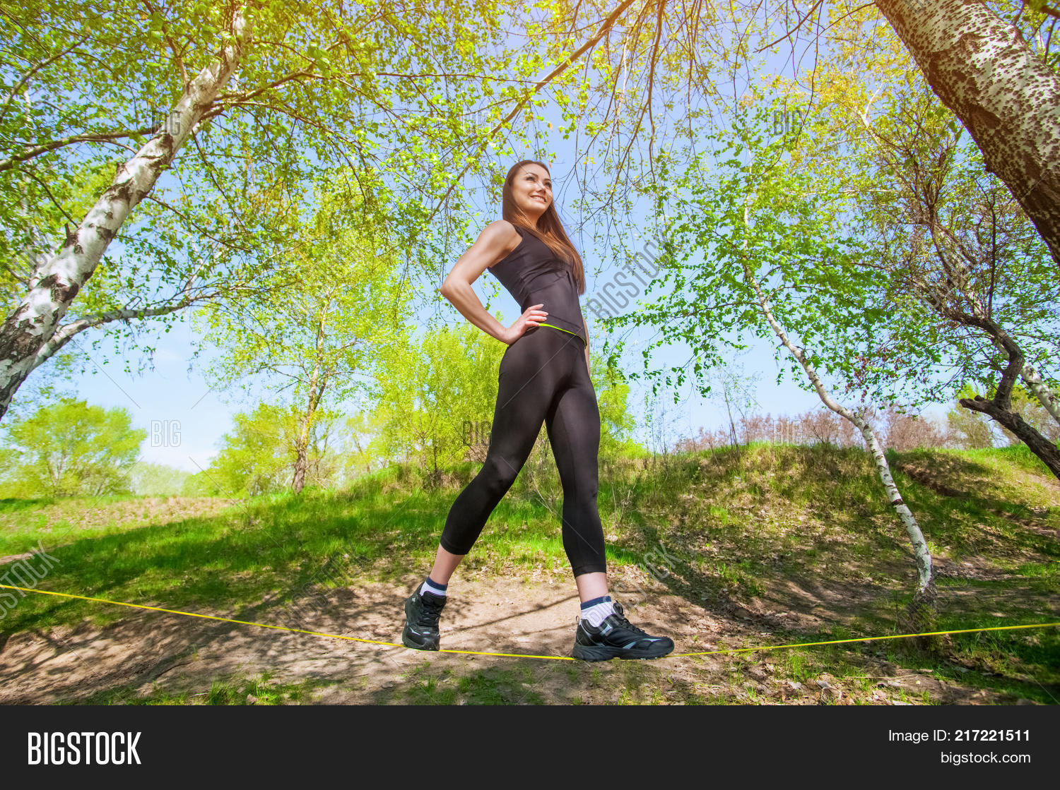 Tightrope Walker On Image & Photo (Free Trial) | Bigstock