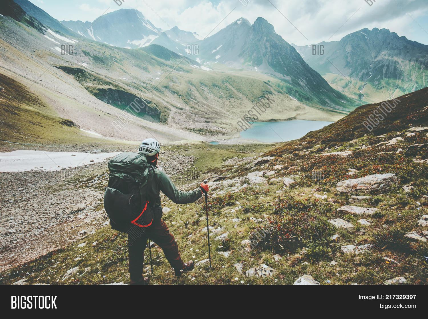 Adventurer Man Hiking Image & Photo (Free Trial) | Bigstock