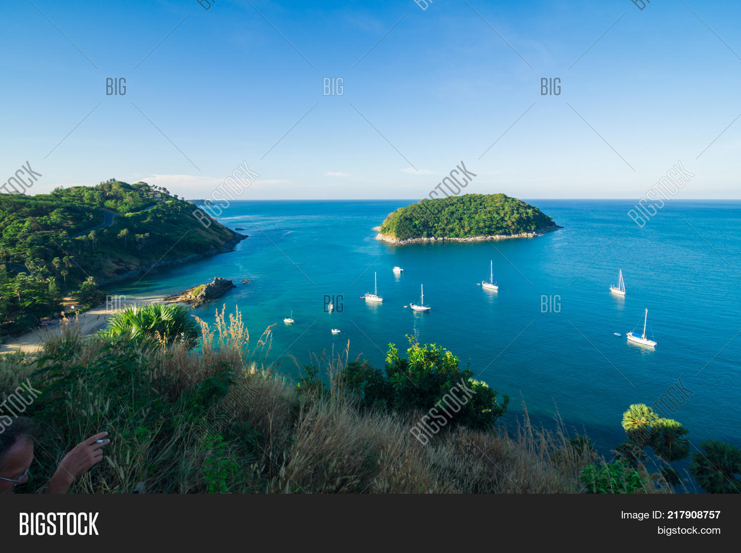 Blue Sea Rock Beach Image & Photo (Free Trial) | Bigstock