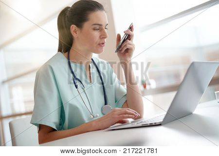 Nurse Working On Image & Photo (Free Trial) | Bigstock