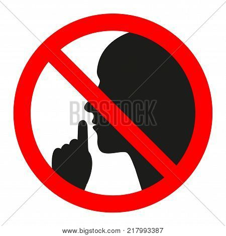No Speaking, No Vector & Photo (Free Trial) | Bigstock