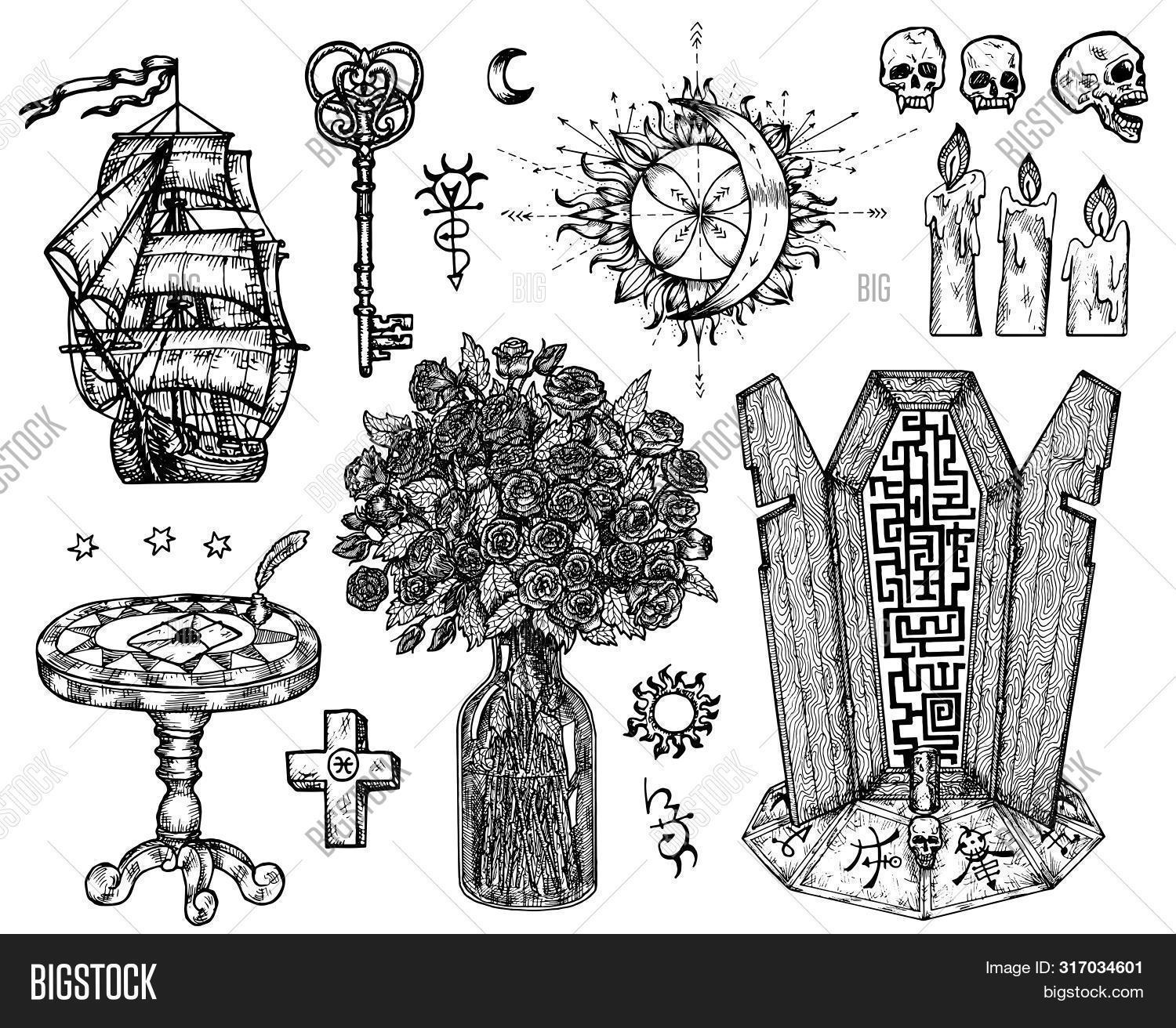 Design Set Mystic Vector & Photo (Free Trial) | Bigstock