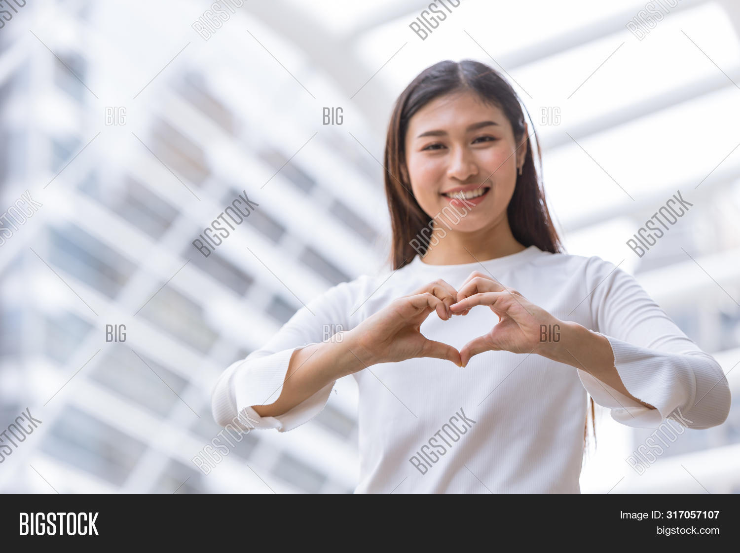 Happy Girl Hand Love Image & Photo (Free Trial) | Bigstock