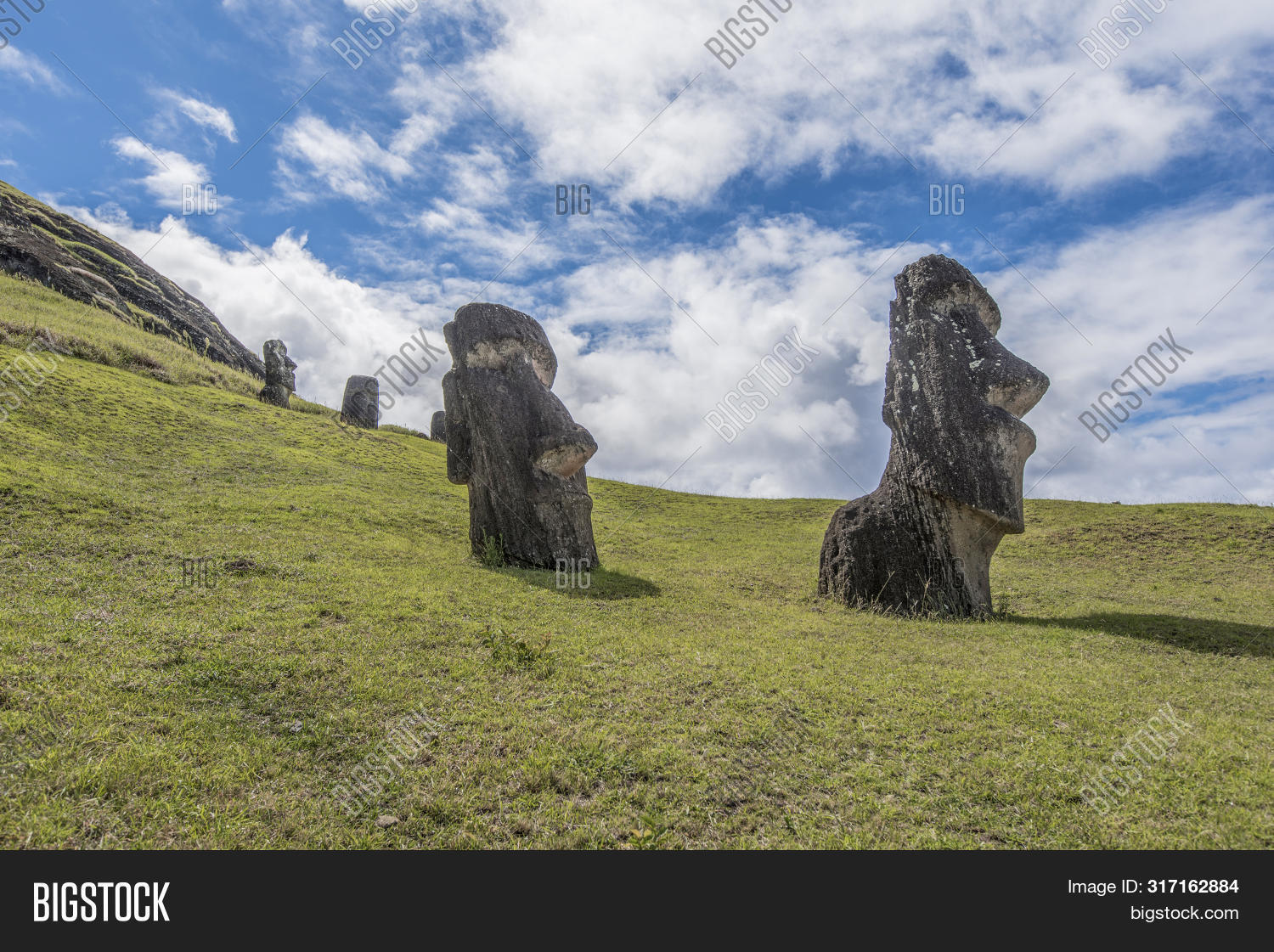 Pair Underground Moai Image & Photo (Free Trial) | Bigstock