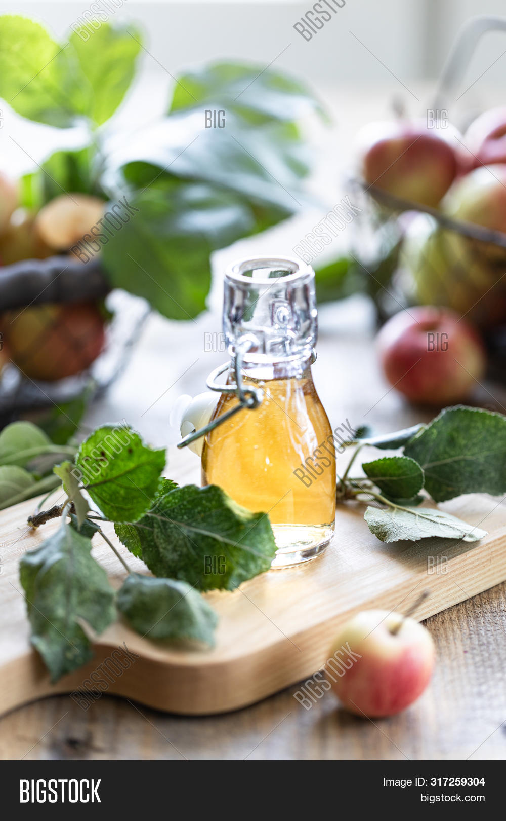 Apple Vinegar. Bottle Image & Photo (Free Trial) | Bigstock