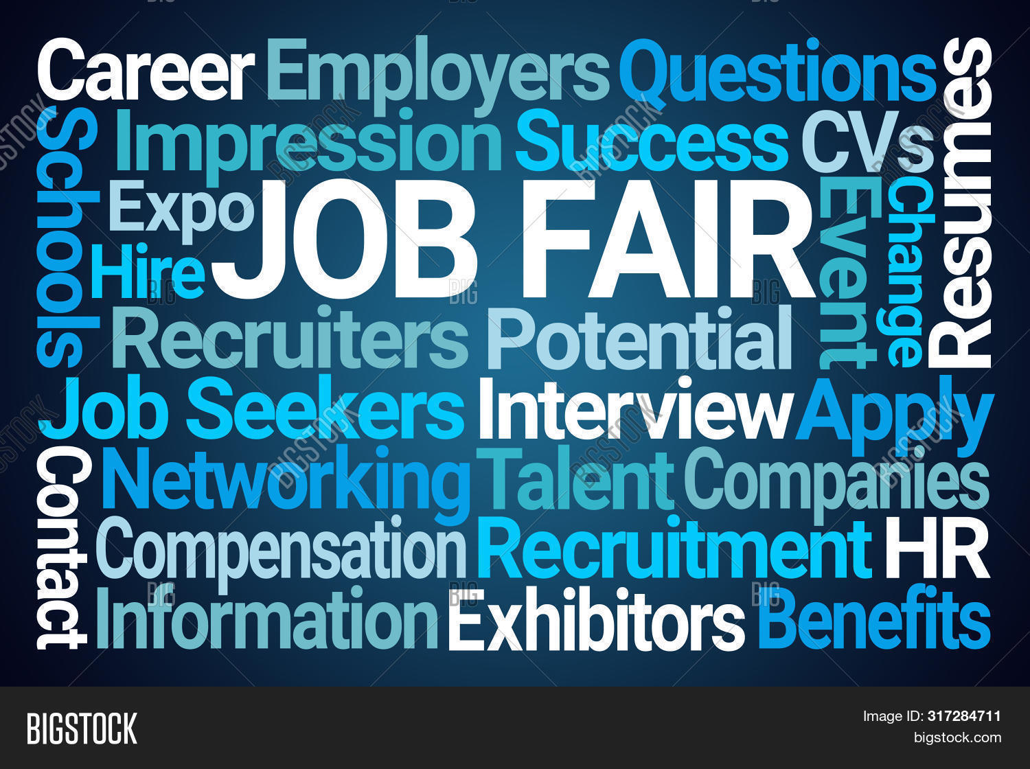 Job Fair Word Cloud On Image & Photo (Free Trial) | Bigstock