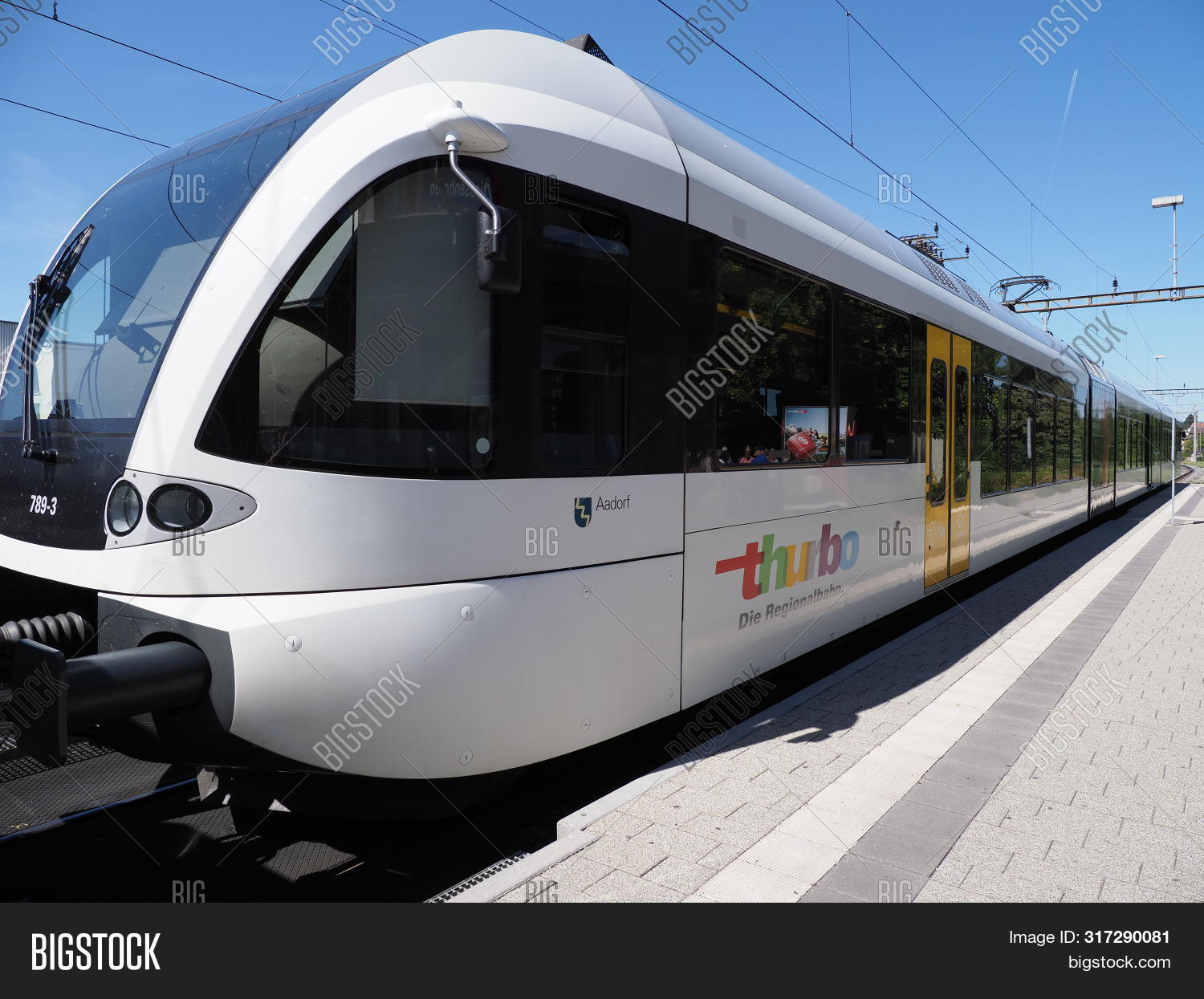 Modern Train Station Platform