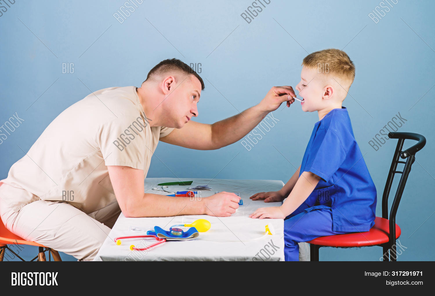 Man Doctor Sit Table Image & Photo (Free Trial) | Bigstock