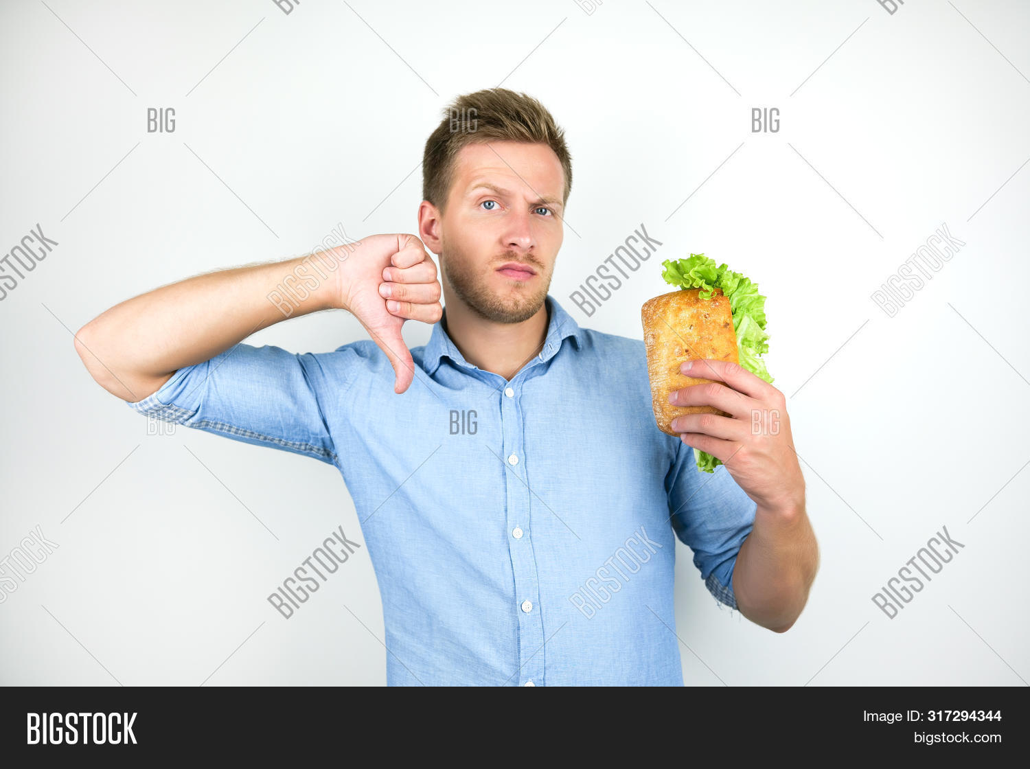 Imagen y foto Young Hungry Man (prueba gratis) | Bigstock
