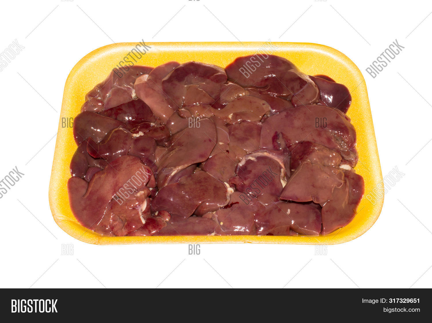 Chicken Liver Isolated Image & Photo (Free Trial) | Bigstock