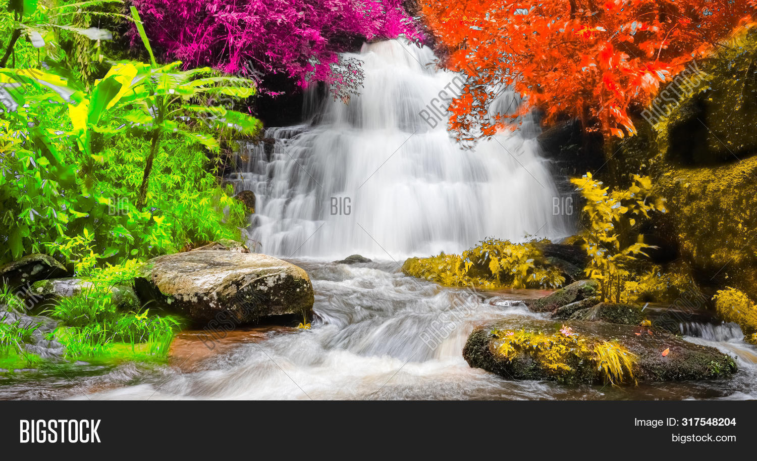 Exotic Waterfall Lake Image & Photo (Free Trial) | Bigstock