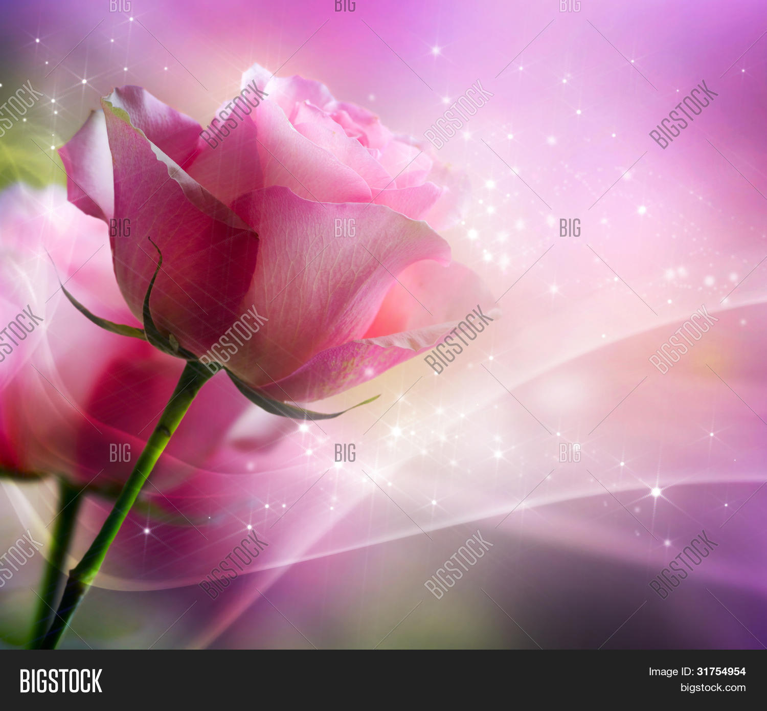 Roses Art Design. Image & Photo (Free Trial) | Bigstock