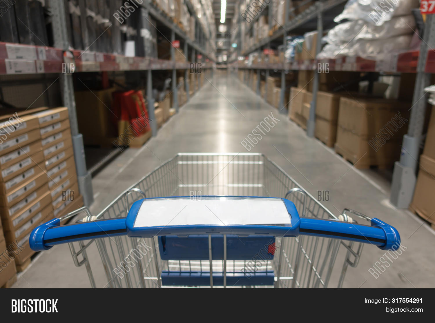 Blue Shopping Cart Image & Photo (Free Trial) | Bigstock