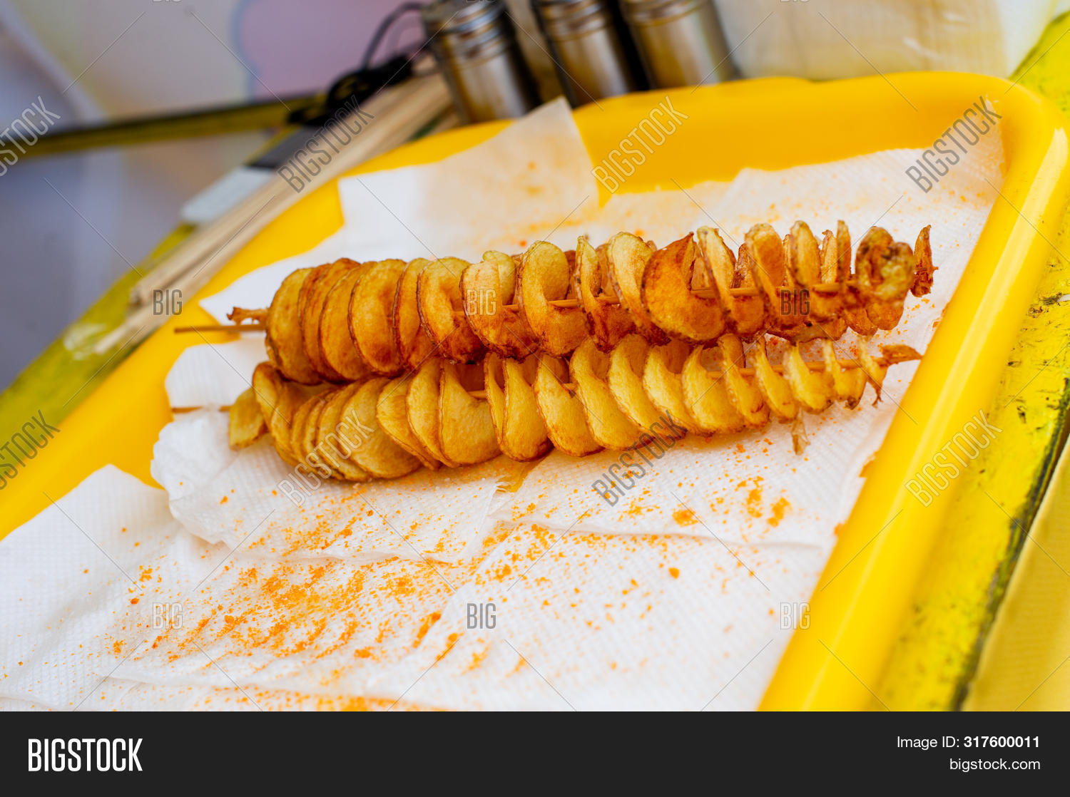 Spiral Potatoes Fried Image & Photo (Free Trial) | Bigstock