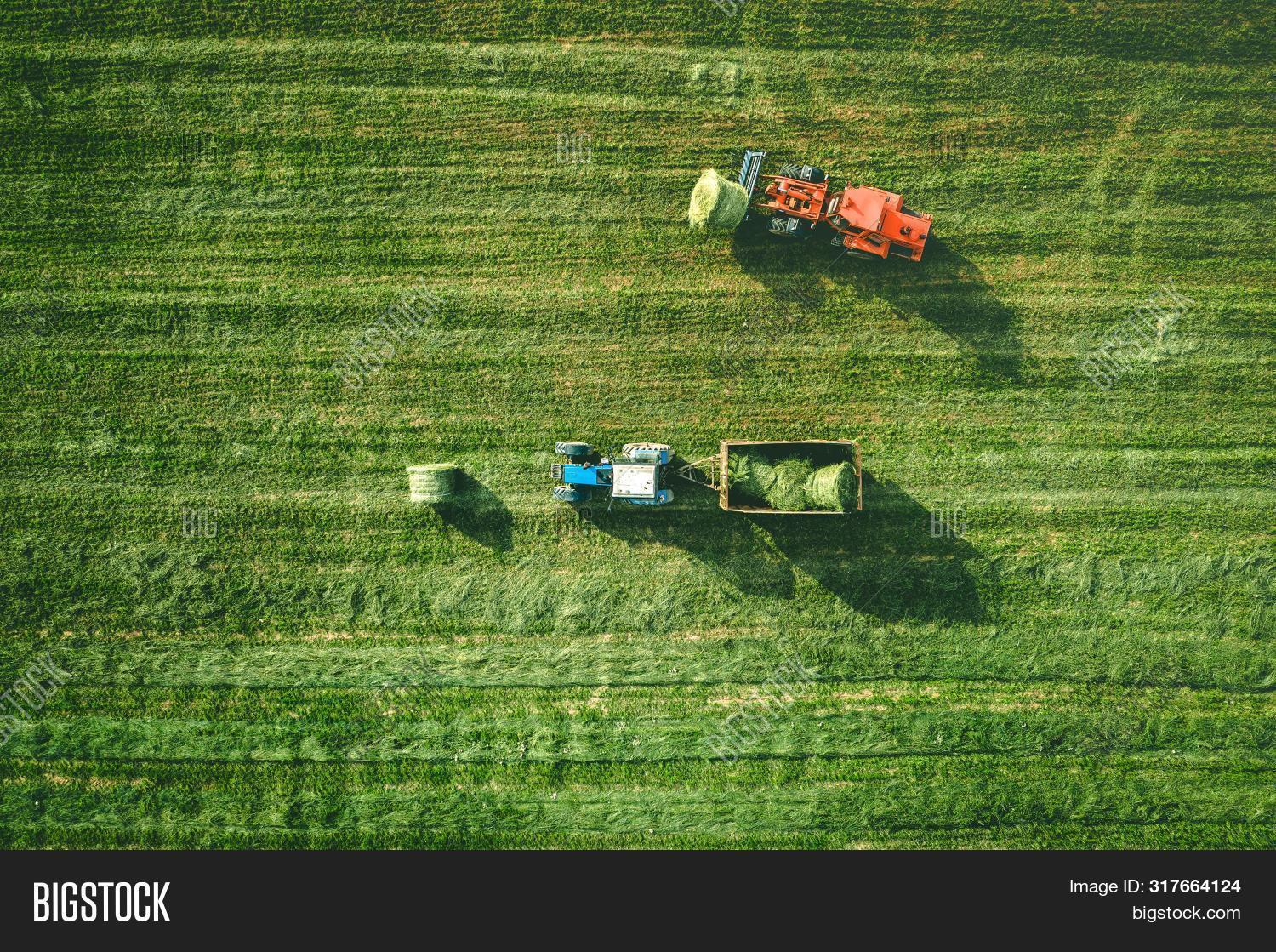 Aerial View Tractor Image & Photo (Free Trial) | Bigstock