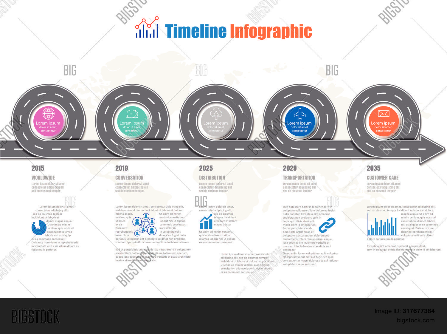 Business Road Map Vector & Photo (Free Trial) | Bigstock