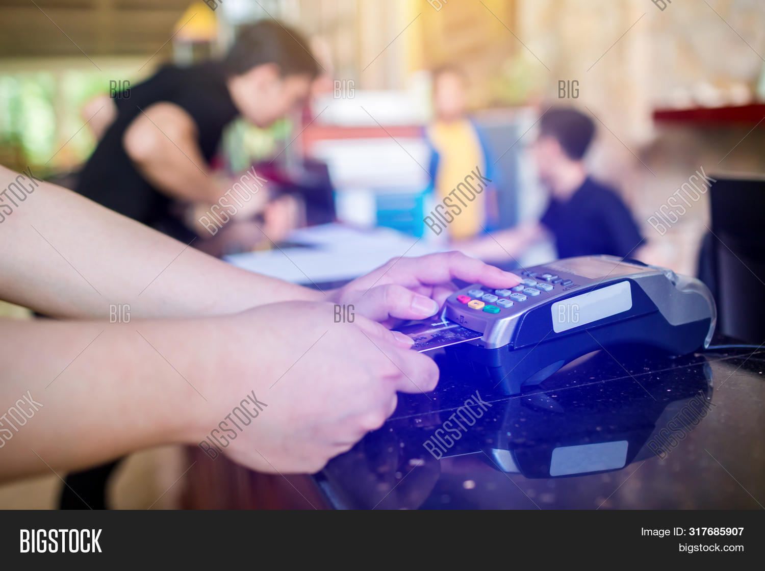 Hand Put Credit Card Image & Photo (Free Trial) | Bigstock