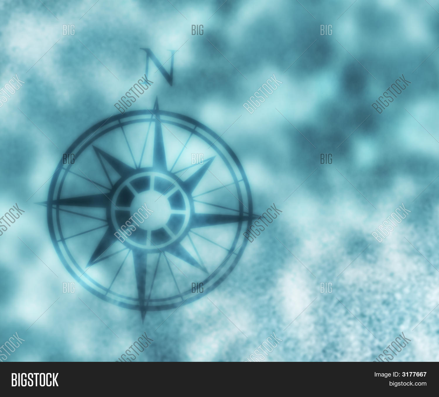 North Compass Map Image & Photo (Free Trial) | Bigstock