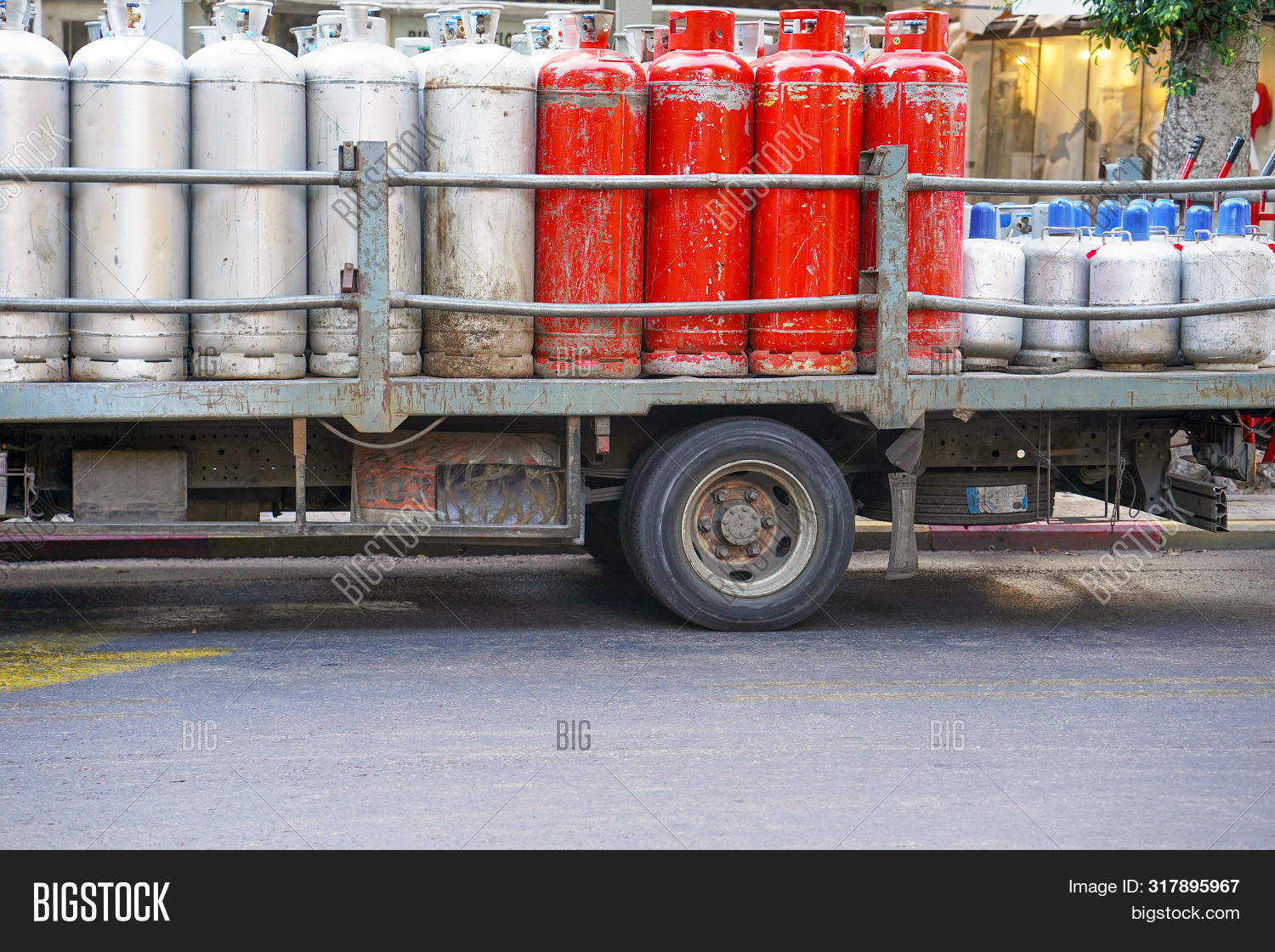 Truck Gas Cylinders On Image & Photo (Free Trial) | Bigstock