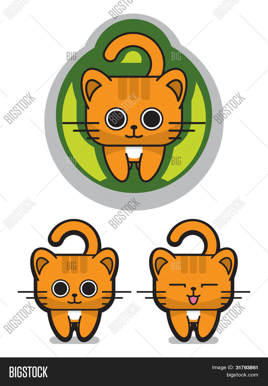 Cute Mewing Cat Vector & Photo (Free Trial) | Bigstock