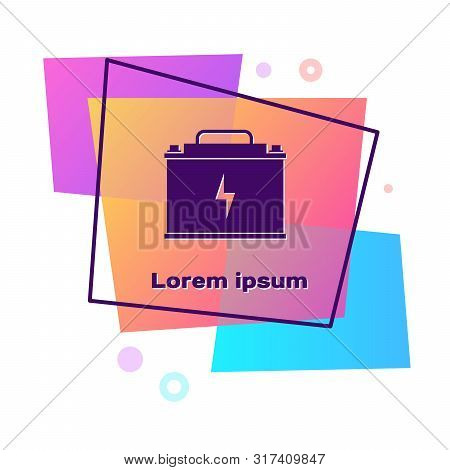 Purple Car Battery Vector & Photo (Free Trial) | Bigstock