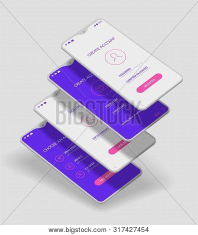 Mobile App Ui Sign Vector & Photo (Free Trial) | Bigstock
