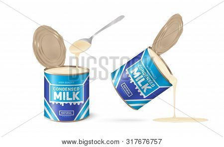 Condensed Milk. Vector & Photo (Free Trial) | Bigstock