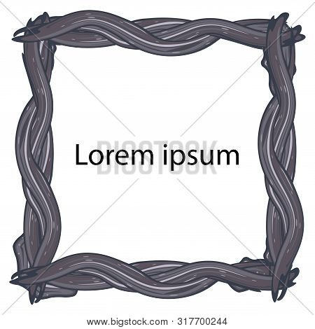 Twigs Frame. Vector Vector & Photo (Free Trial) | Bigstock